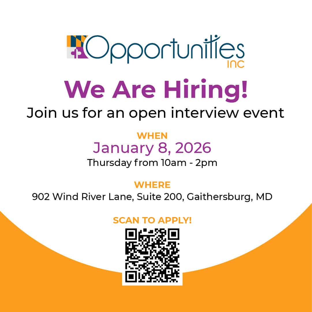 Join the Opportunities, Inc. Team » Open Interviews on January 8, 2026